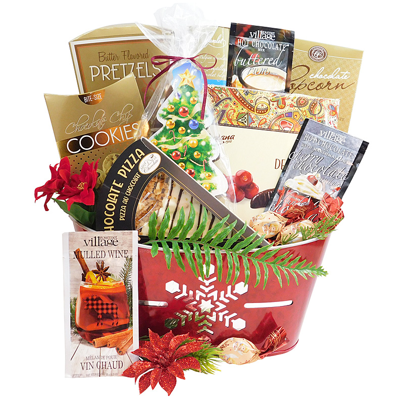 Modern indulgence Christmas basket - Gift baskets Toronto, On